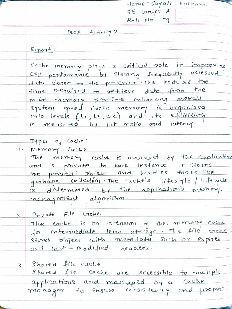 59_A_sayali_activity2 | PDF | Cache (Computing) | Digital Technology
