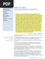 Admiral McRaven "Make Your Bed" Speech | PDF | United States Navy Sea Ls