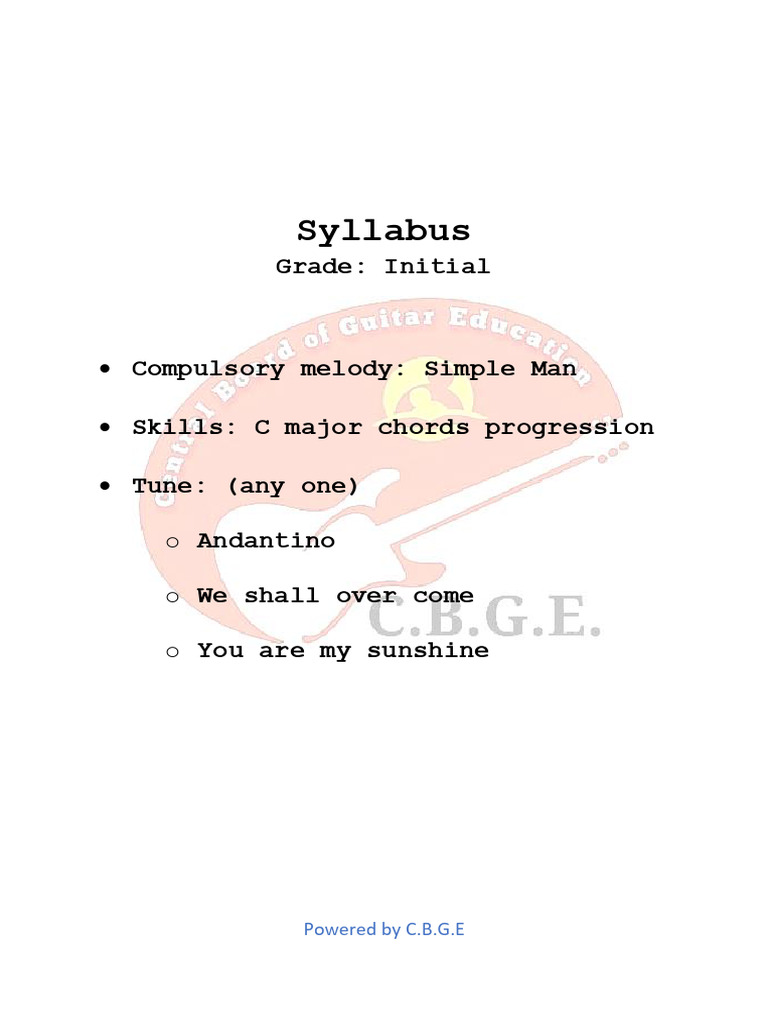 Syllabus 2024 Initial | PDF