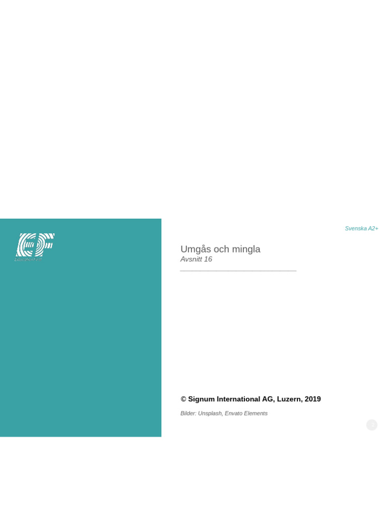 Svenska Ord - Umgås Och Mingla | PDF