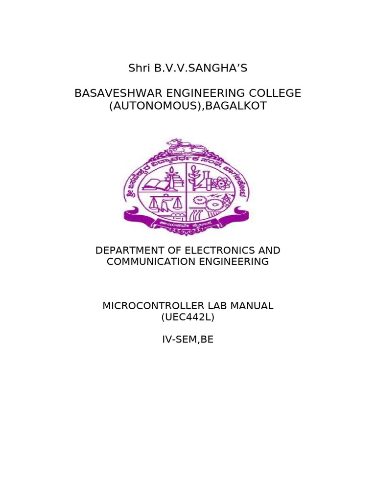 MC LAB Journal | PDF | Binary Coded Decimal | Microcontroller