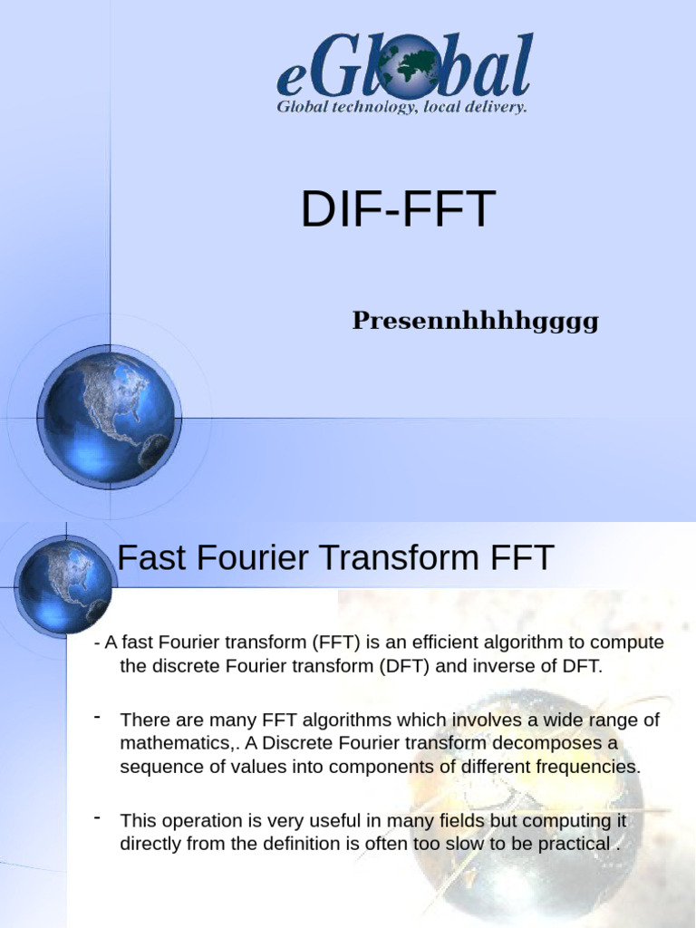 DIF FFT Algorithm Overview | PDF | Fast Fourier Transform | Discrete ...