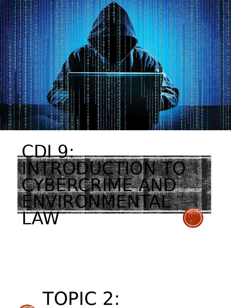 Cdi 9 Topic 2 Overview To R.A 10175 Section 1 To 6 | PDF | Cybercrime | Computer Security