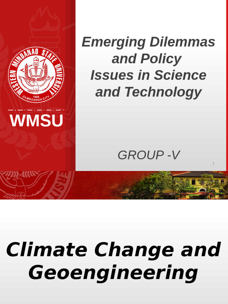 Emerging Dilemmas and Policy Issues in Science and Technology | PDF