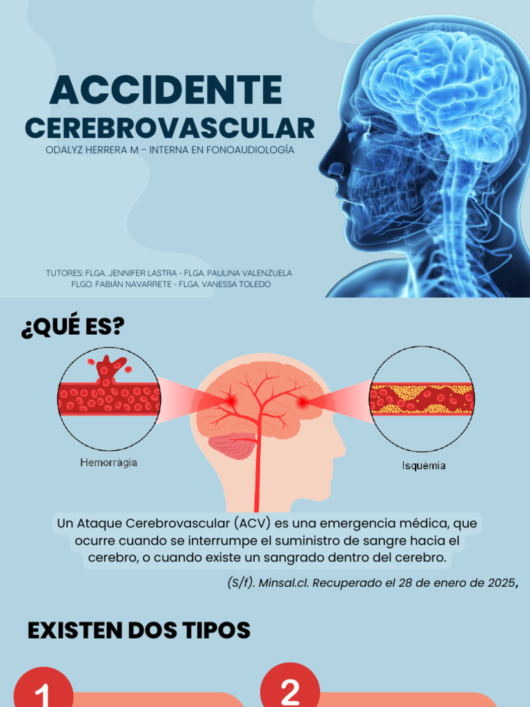 Accidentes Cerebrovasculares: Tipos y Riesgos | PDF | Carrera ...