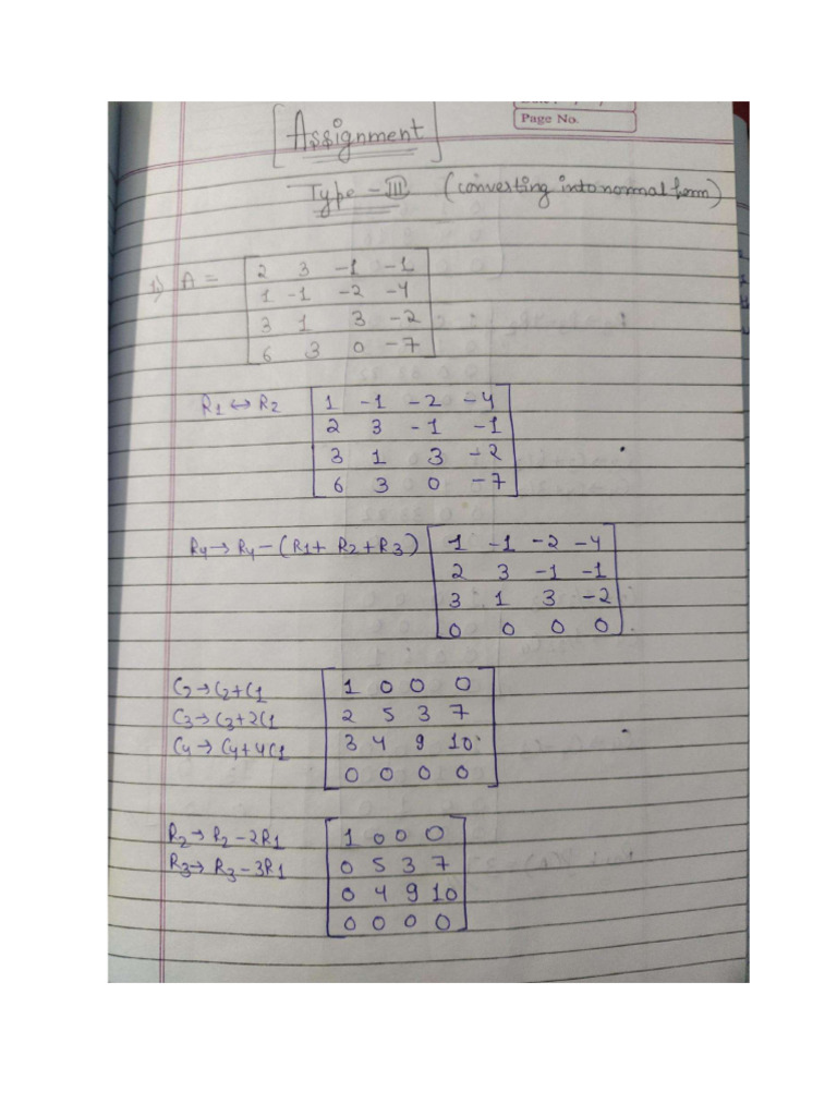MATRICES NOTES | PDF
