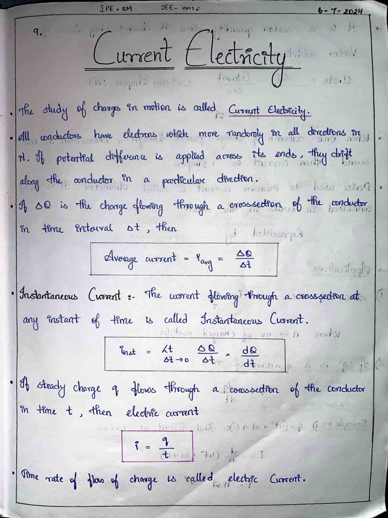 Current Electricity | PDF