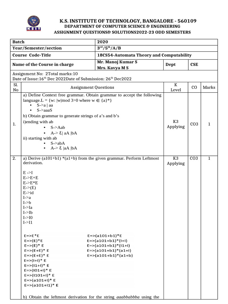 ATC 2nd Assignment Scheme | PDF | Computer Science | Linguistics