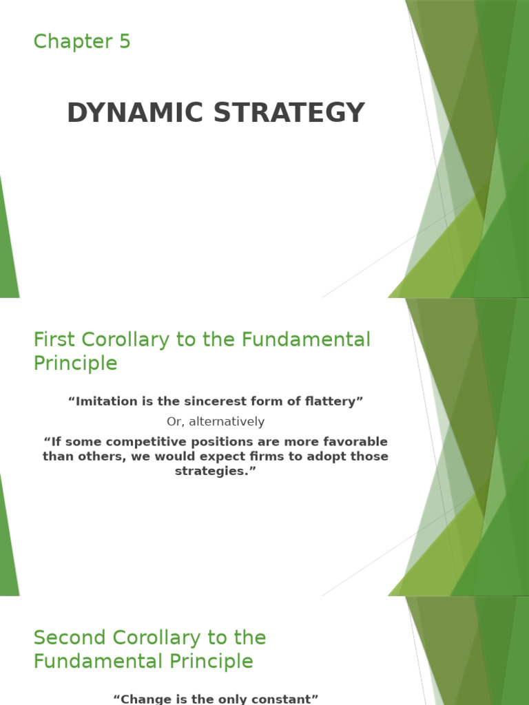 Chapter 5 Dynamic Strategy 1 | PDF | Economics | Business