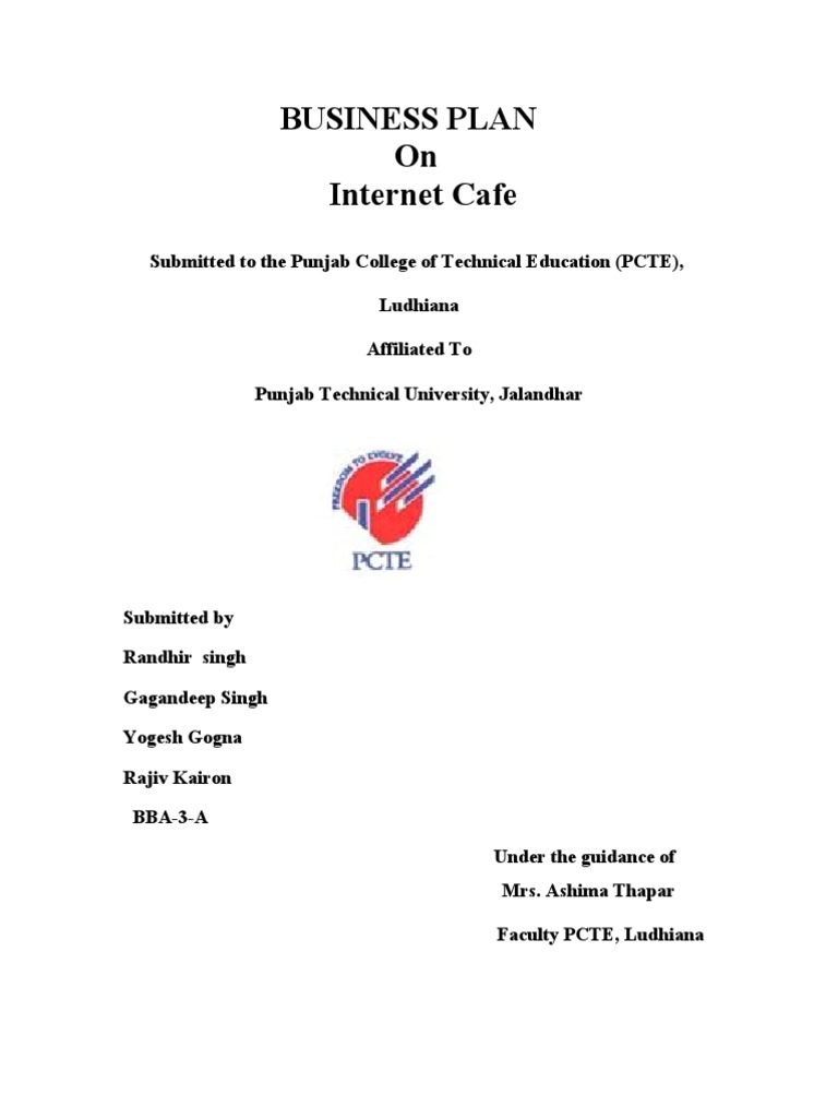 Business Plan Internet Cafe | PDF | Internet | Business