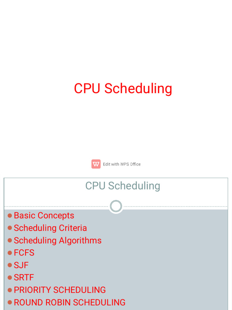 4 Process Cpu Scheduling | PDF | Scheduling (Computing) | Applied Mathematics