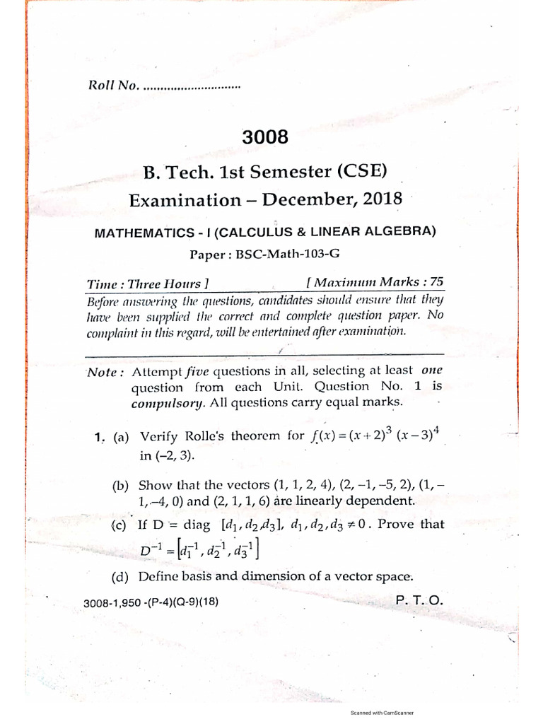 MDU Q paper 2018 | PDF