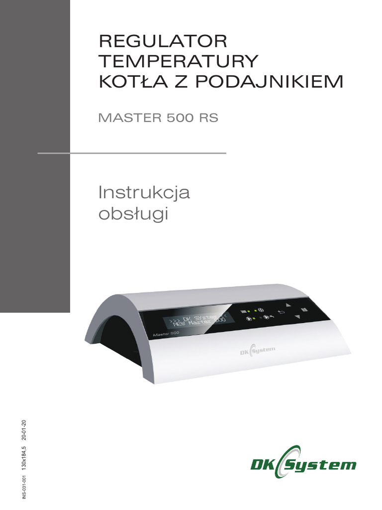 MASTER 500 RS INStrukcja | PDF