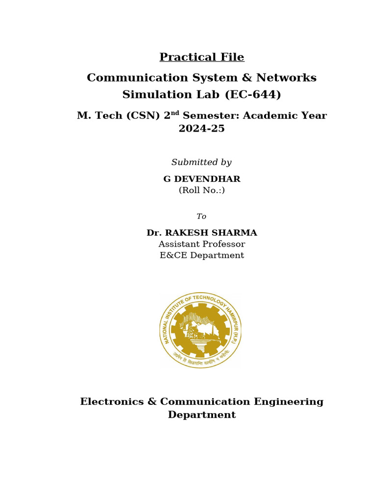 Sample Lab File | PDF | Matlab | Convolution