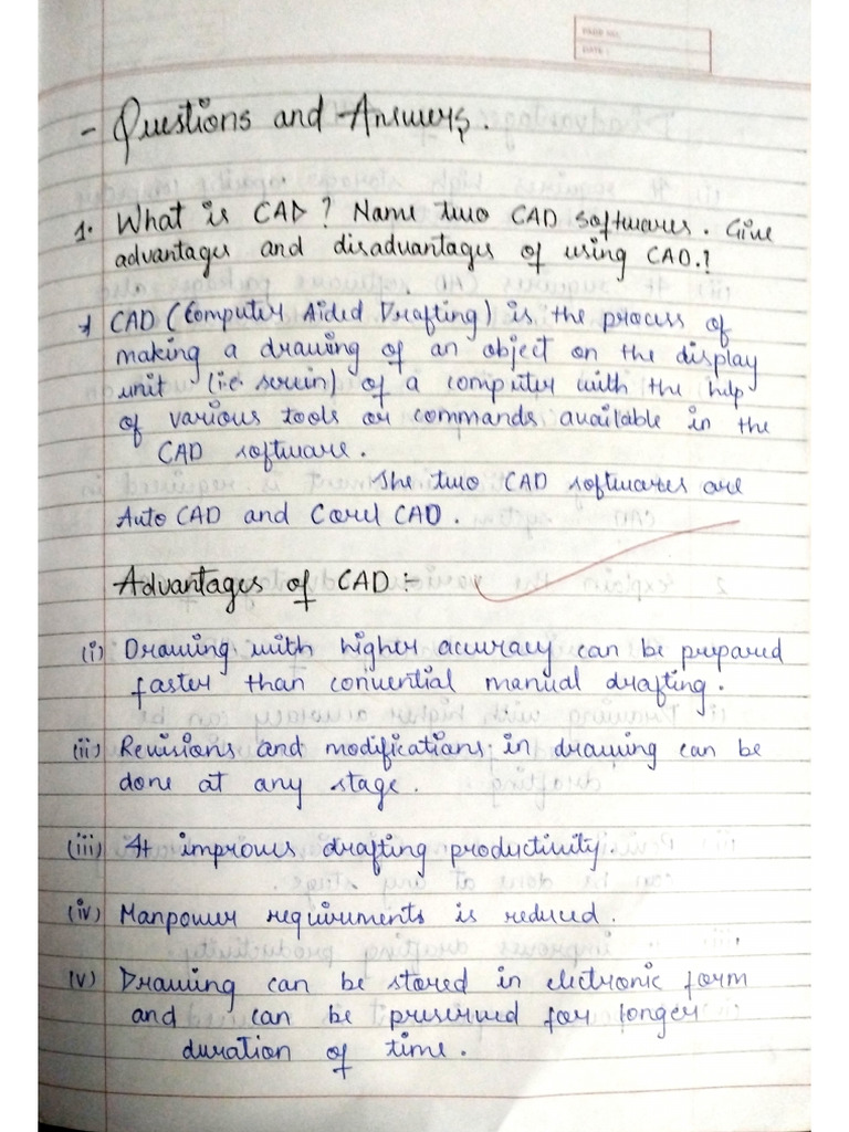 CAD Notes | PDF