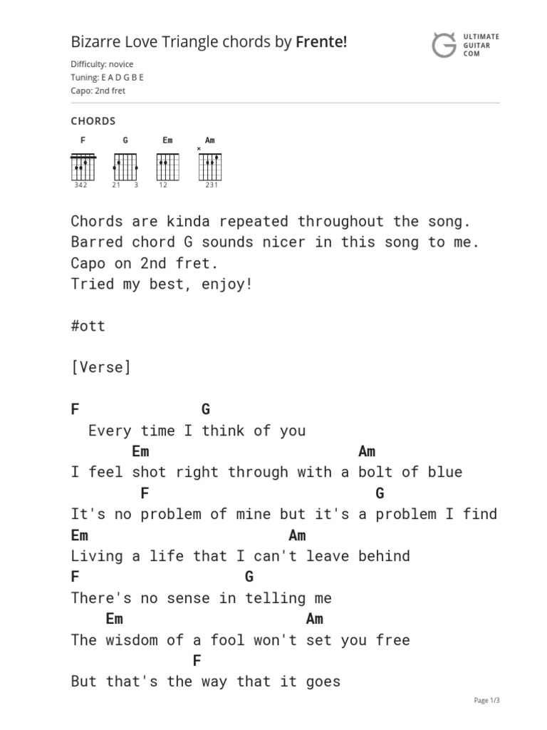 Beginner's Guitar Chords Guide | PDF