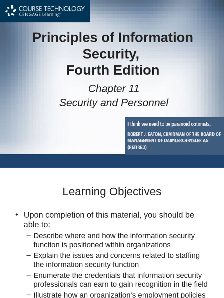 Security and Personel | PDF | Information Security | Employment