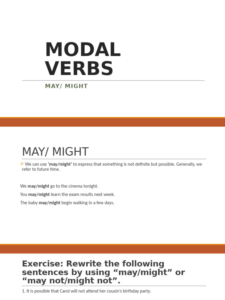 May - Might - A2mod102p | PDF | Language Families | Linguistic Typology