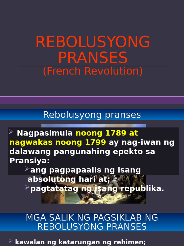 REBOLUSYONG-PRANSES | PDF