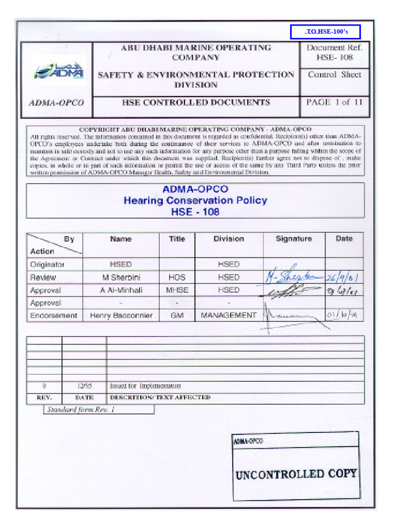 Hse-108 | PDF | Noise | Decibel