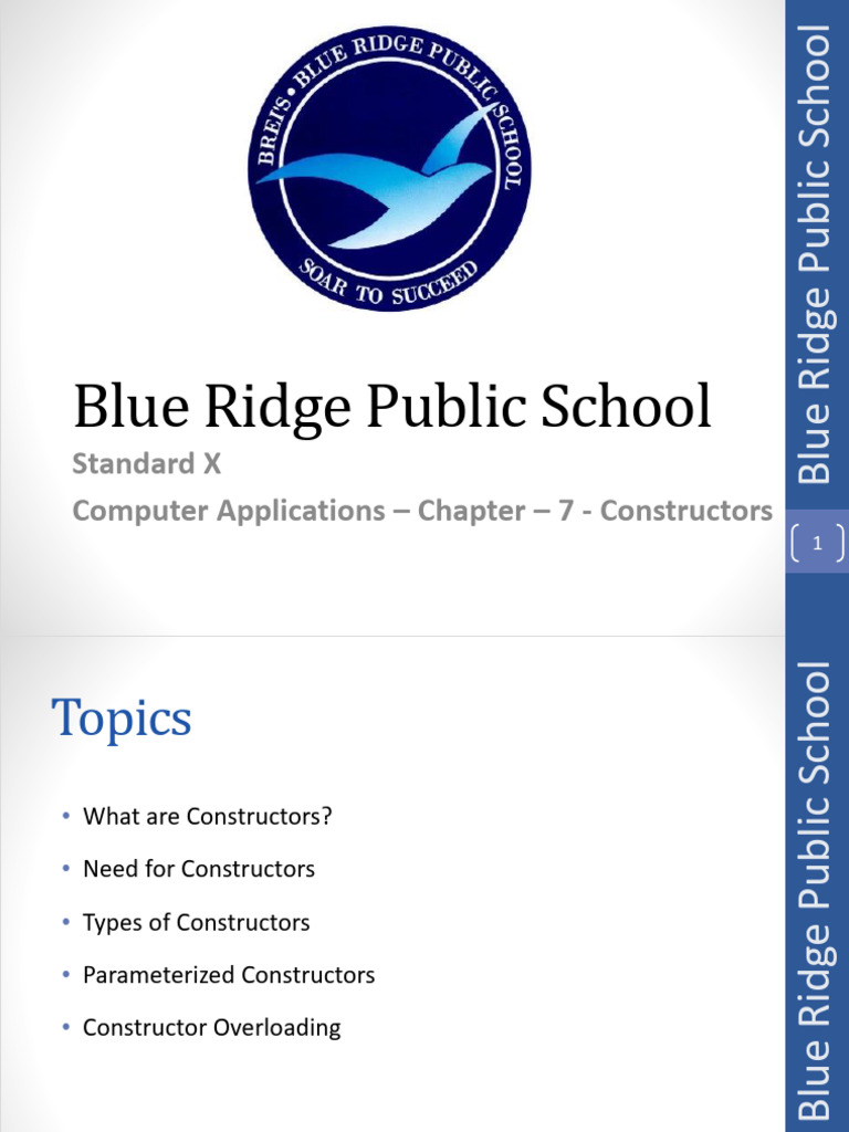 Chapter 7 - Constructors | PDF | Constructor (Object Oriented Programming) | Programming