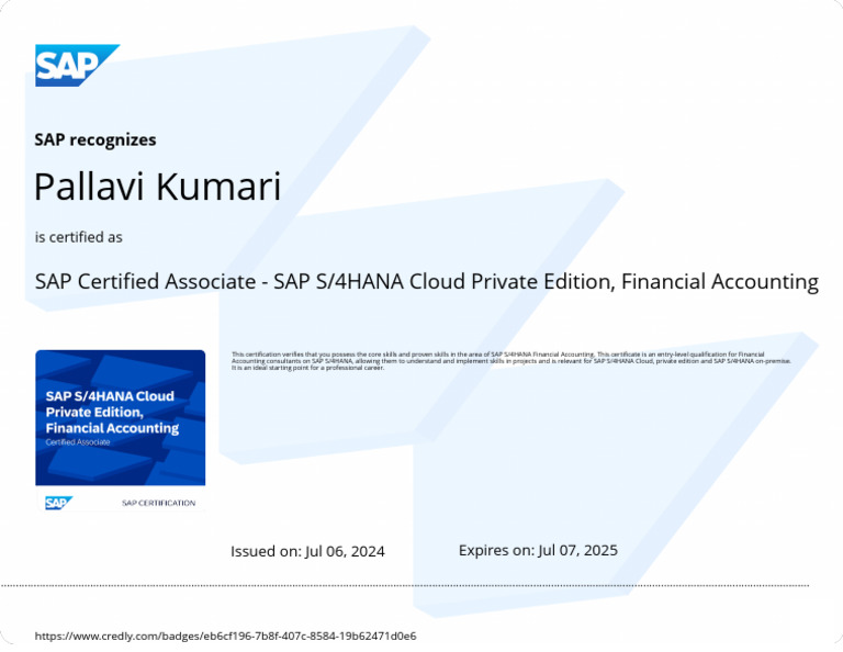 SAP S/4HANA Cloud Finance Cert | PDF
