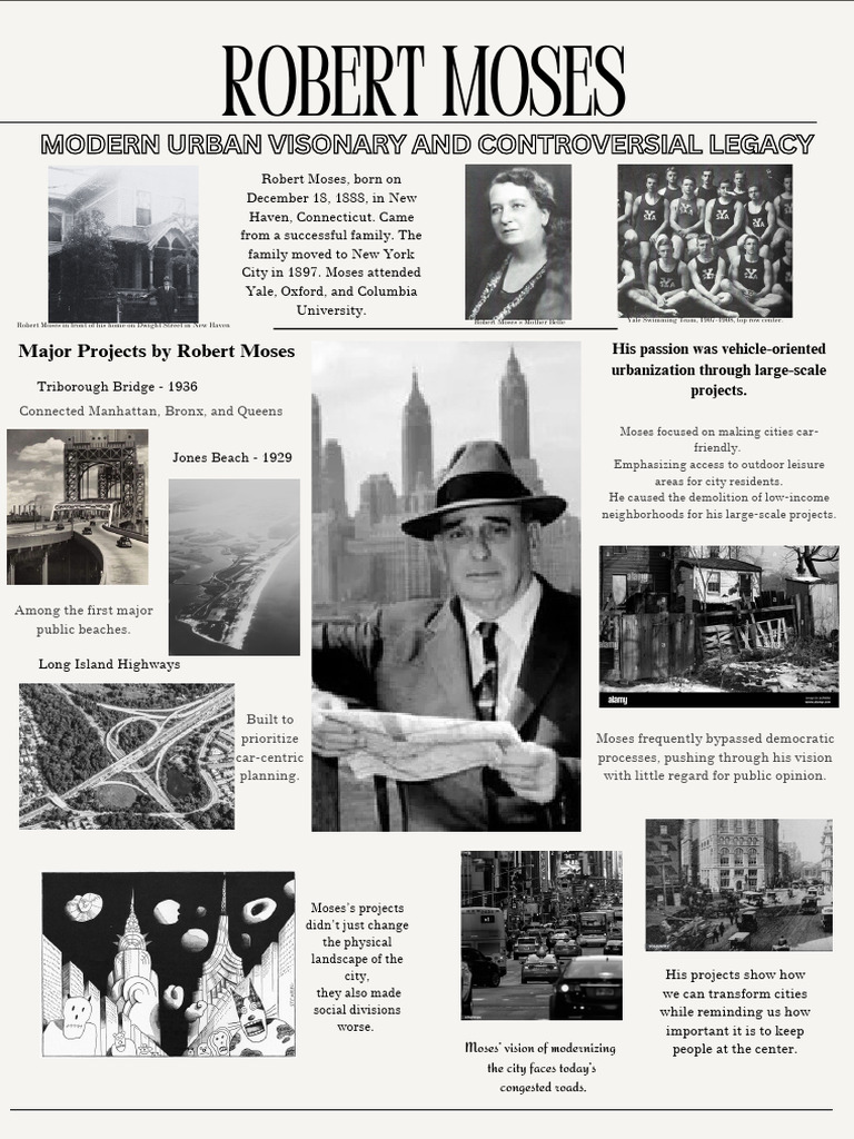 Robert Moses Ece Nil Bilir 020230306 | PDF | Urbanization | New York City