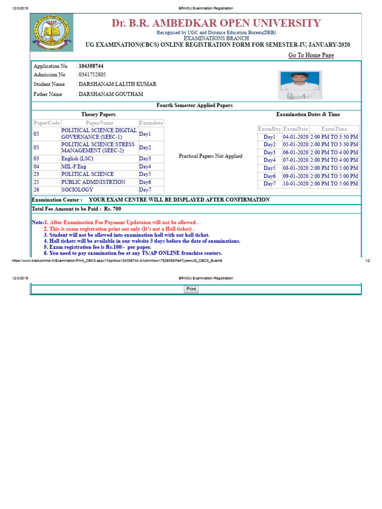 4th sem | PDF | Educational Stages | Qualifications