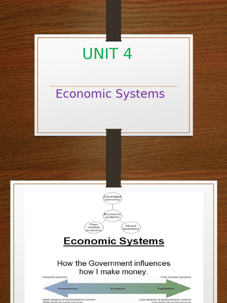 Unit 4 Economic System | PDF | Economics | Economic System