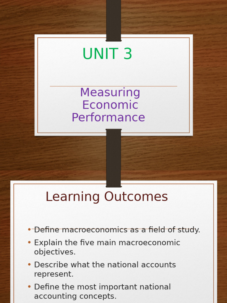 Unit 3 Measuring Economic Performance | PDF | Gross Domestic Product ...