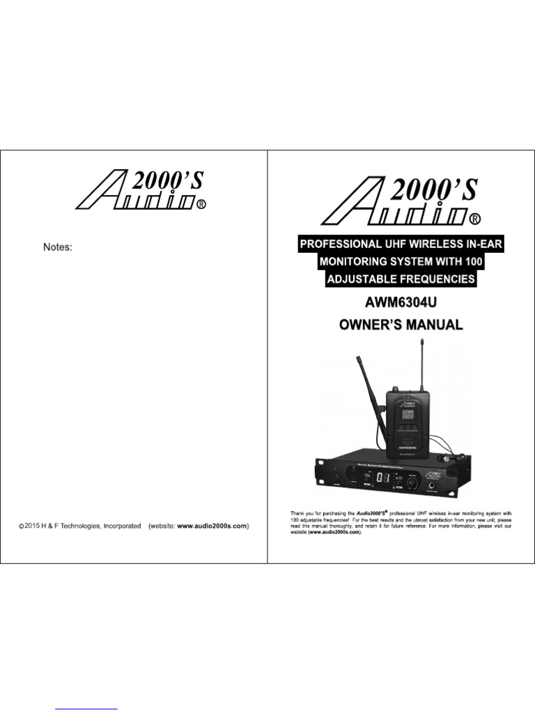audio_2000s_amw6304u | PDF | Electronics | Radio Wave