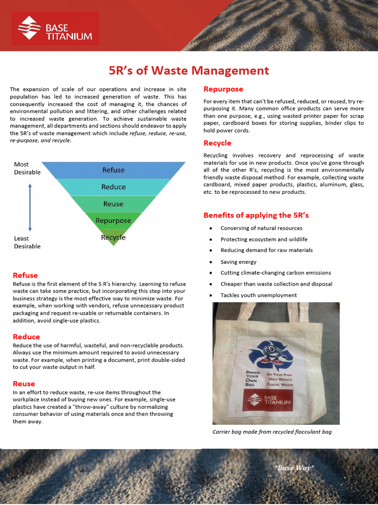 5Rs of Waste Management (004) | PDF | Waste | Waste Management