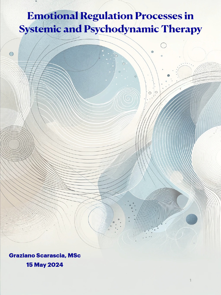 Emotional Regulation Processes in System | PDF | Psychotherapy ...