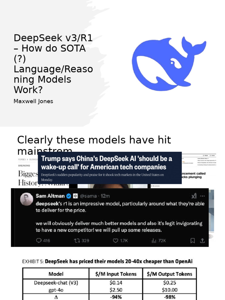 DeepSeek Presentation | PDF | Applied Mathematics | Machine Learning