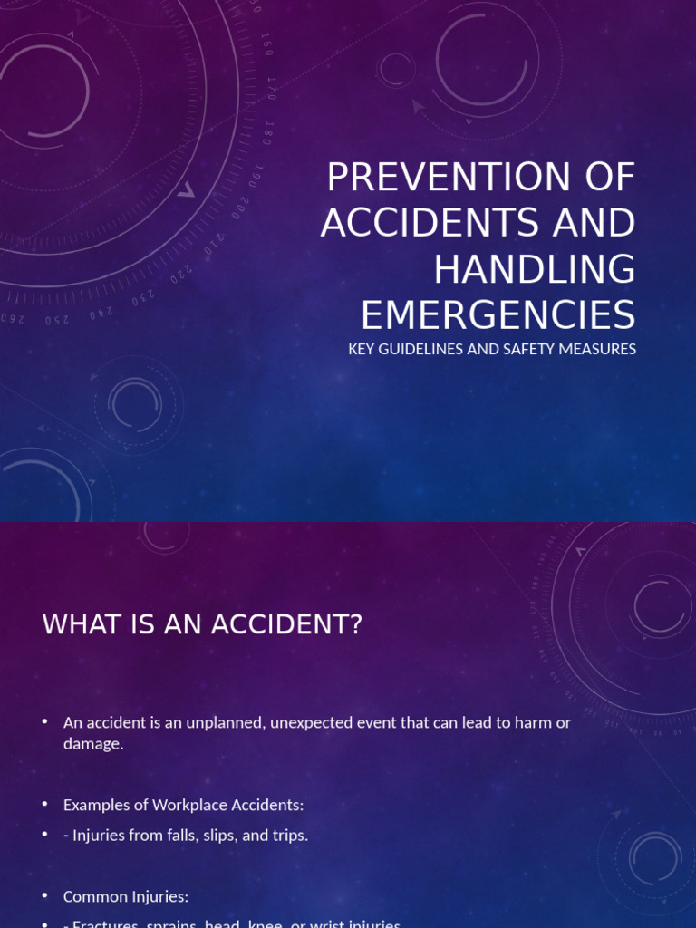 Unit 4 Prevention - of - Accidents - and - Handling - Emergencies | PDF ...