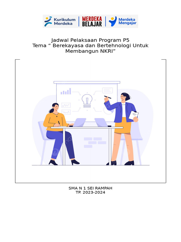 Jadwal Pelaksaan Program P5 Tema | PDF