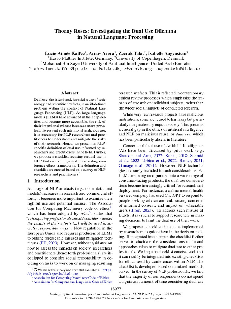 2023.findings Emnlp.932 | PDF | Risk | Artificial Intelligence