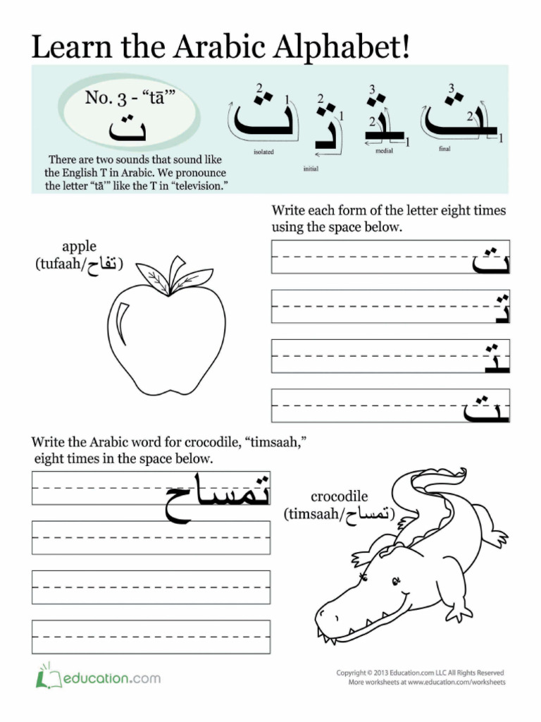 Arabic Writing Ta | PDF