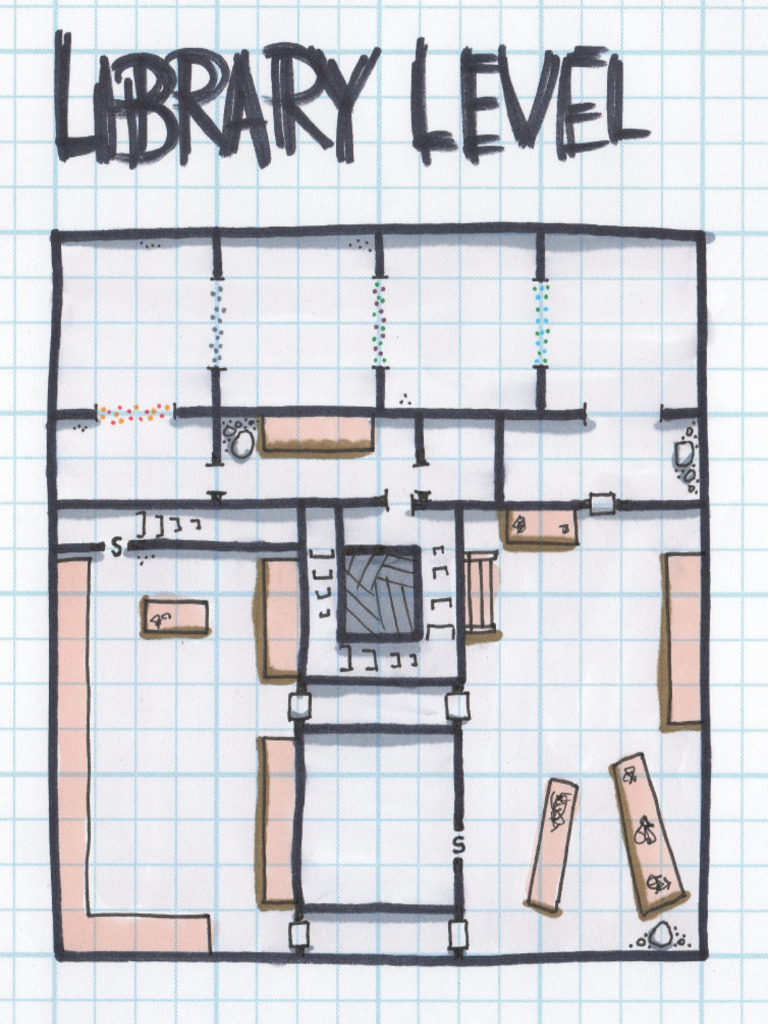 DDAL05-07 Chelimber's Descent (Library) DM MAP Color | PDF