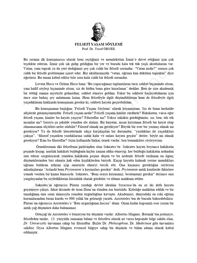 YO Rnek FelsefiYas Amso Ylemi | PDF