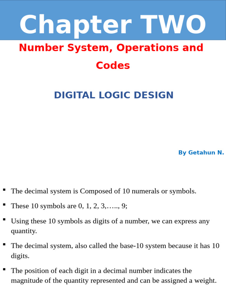 Digital Logic Design- Chapter Two - Modified - Copy (1) | PDF | Binary Coded Decimal | Ascii