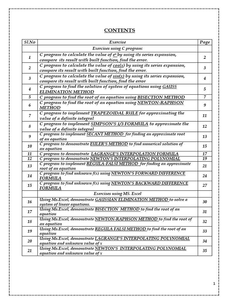 BCSL-058 Computer Oriented Numerical Techniques Lab | PDF | Numerical ...