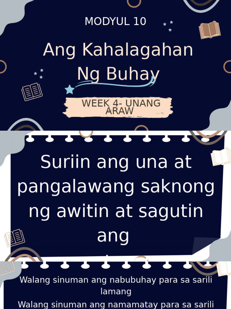 Q3 Modyul-10-Week4 Buhay | PDF