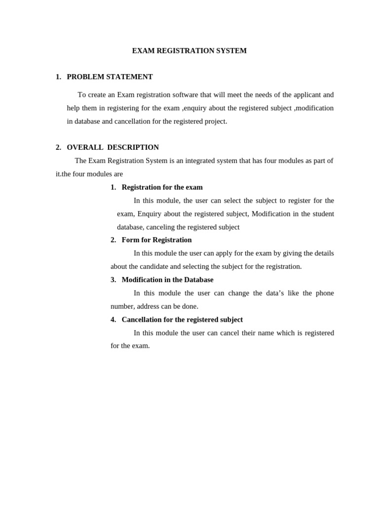 03.exam Registration System | PDF | Databases | Data Management