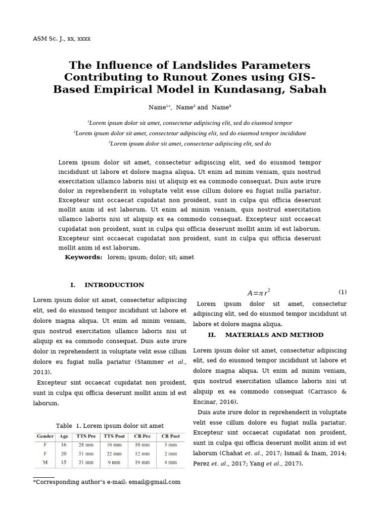 ASMScJ - Article Template | PDF