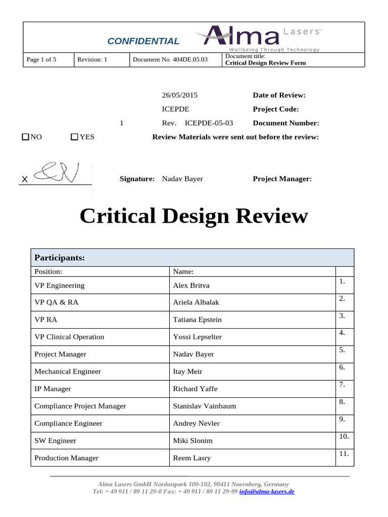 DMSEDIT - 15429 - ICEPDE-05-03 - Critical Design Review Form Rev. 1 ...