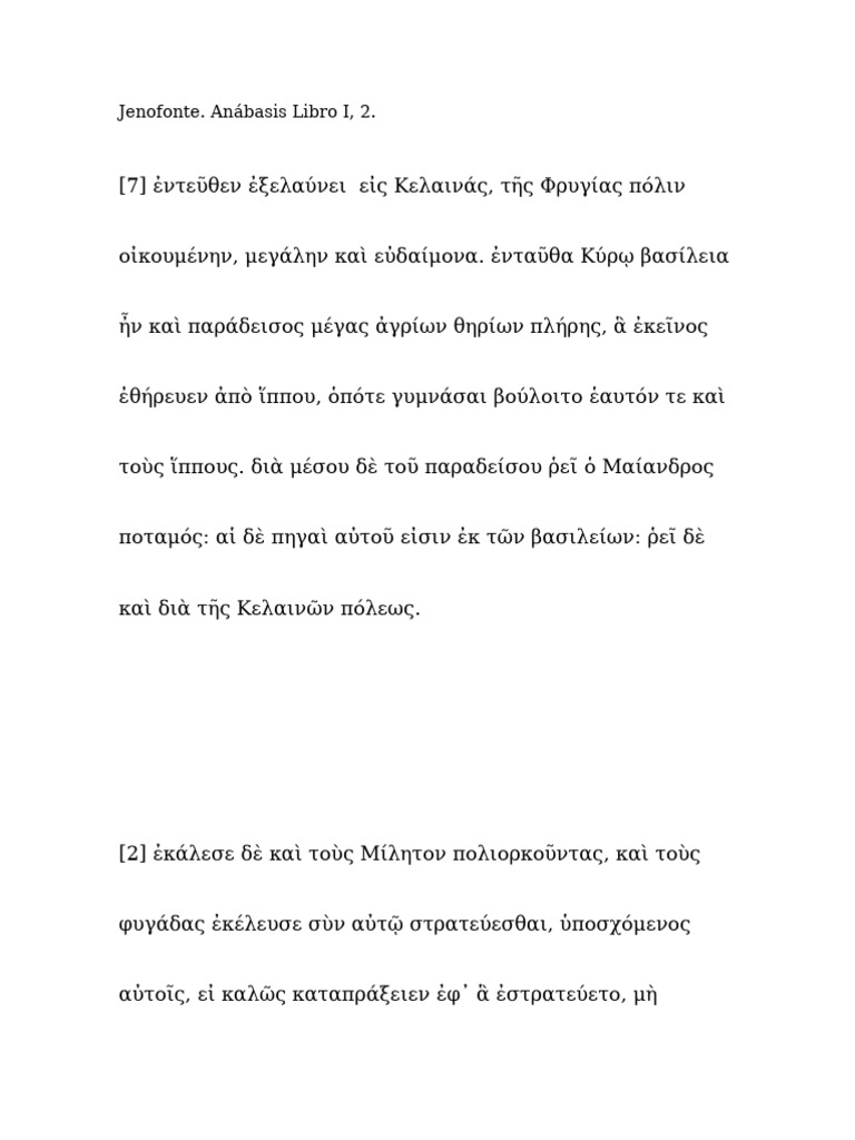 Jenofonte.libro I | PDF