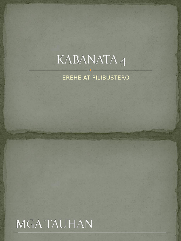 Kabanata 4 Erehe at Pilibustero.. | PDF