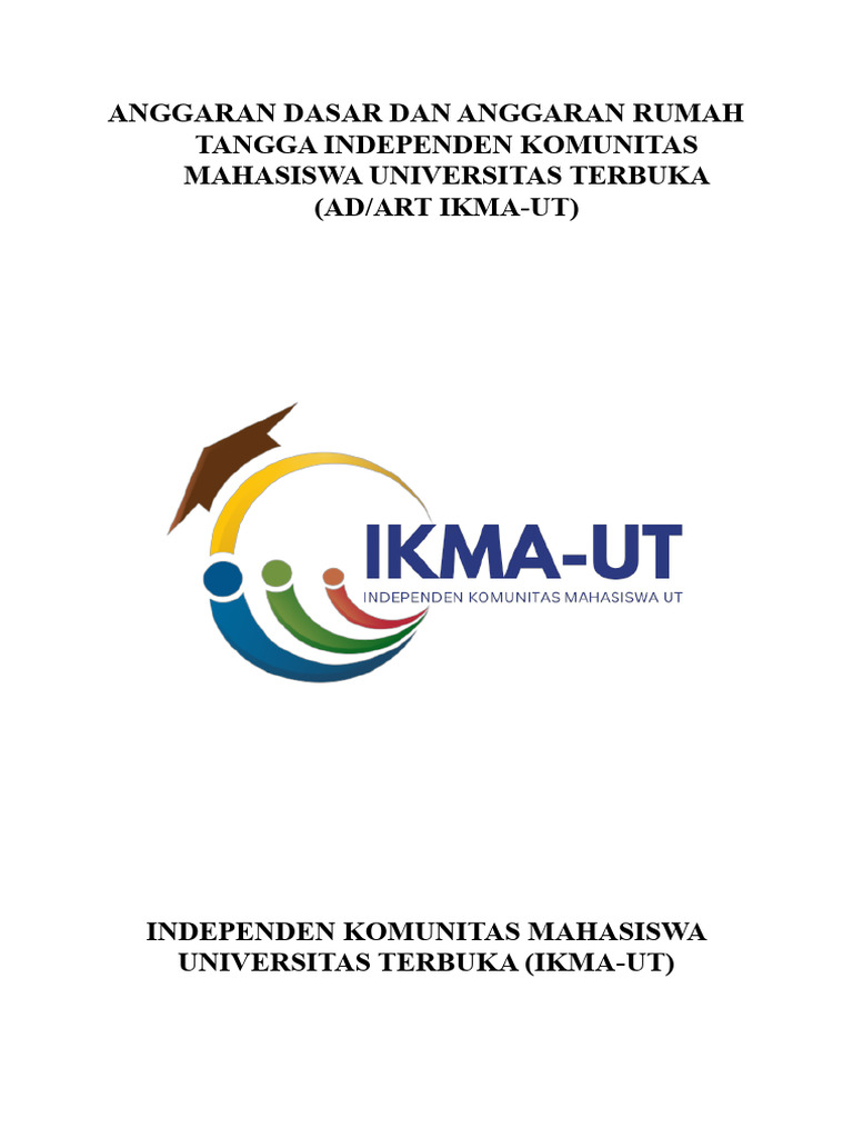 AD/ART IKMA-UT: Struktur & Tujuan | PDF