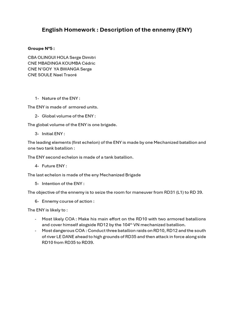 English Homework | PDF